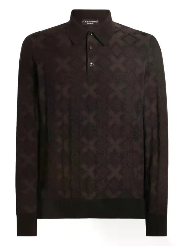 Dolce & Gabbana Geometric-pattern Polo Shirt