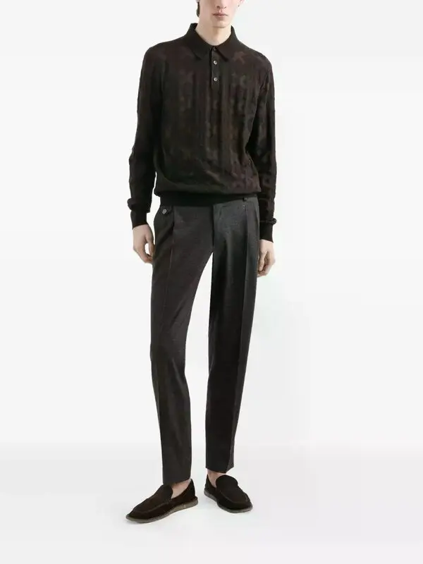 Dolce & Gabbana Geometric-pattern Polo Shirt