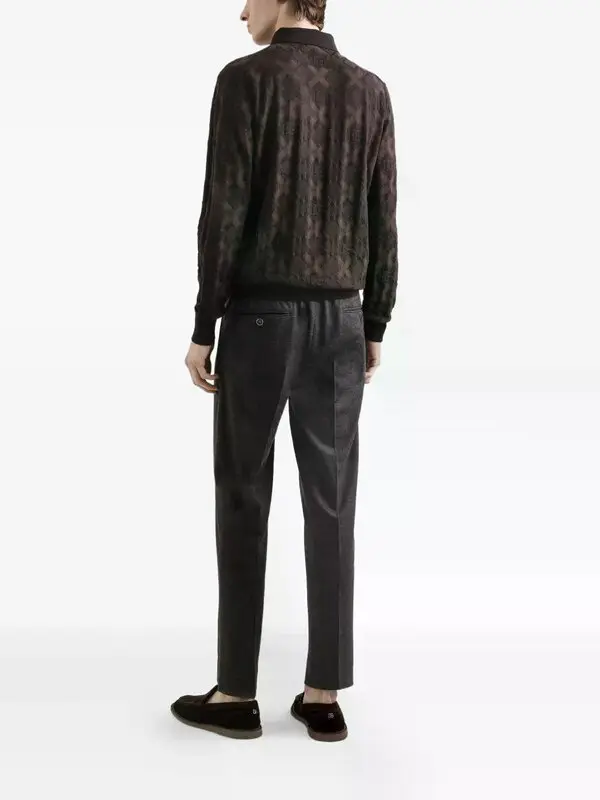 Dolce & Gabbana Geometric-pattern Polo Shirt
