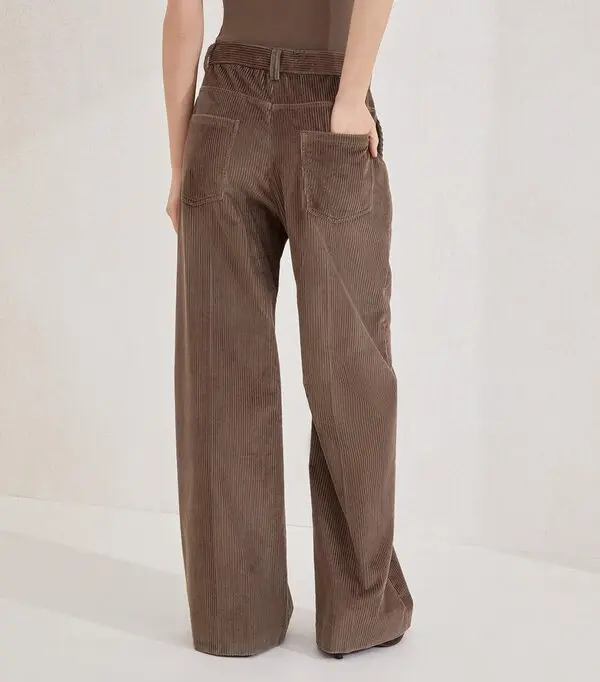 Brunello Cucinelli Corduroy Wide-leg Trousers