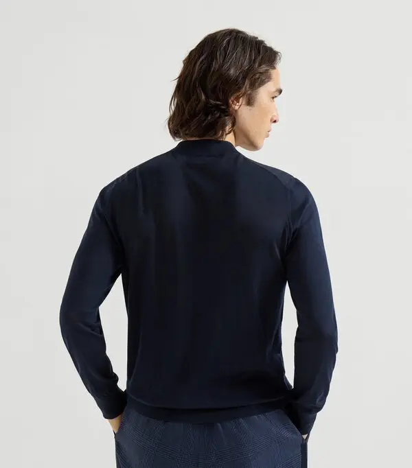 Brunello Cucinelli Silk-cotton High-neck Sweater