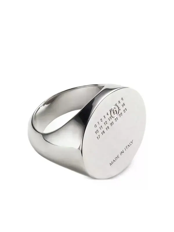 MAISON MARGIELA Engraved Numeric Signet Ring