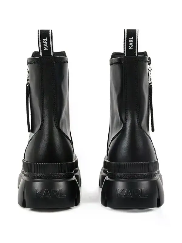 Karl Lagerfeld Zip-detail Chunky Sole Boots