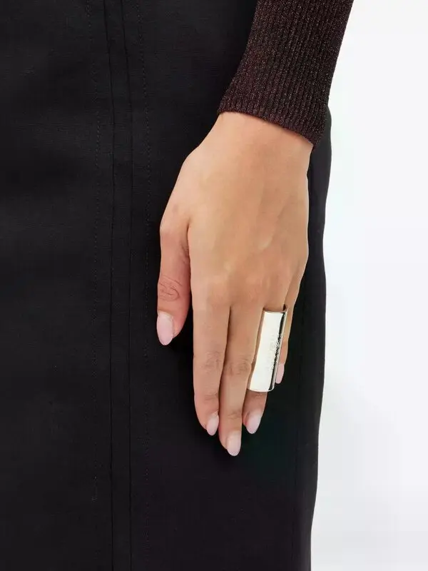 MAISON MARGIELA Engraved Tone Ring - Silver