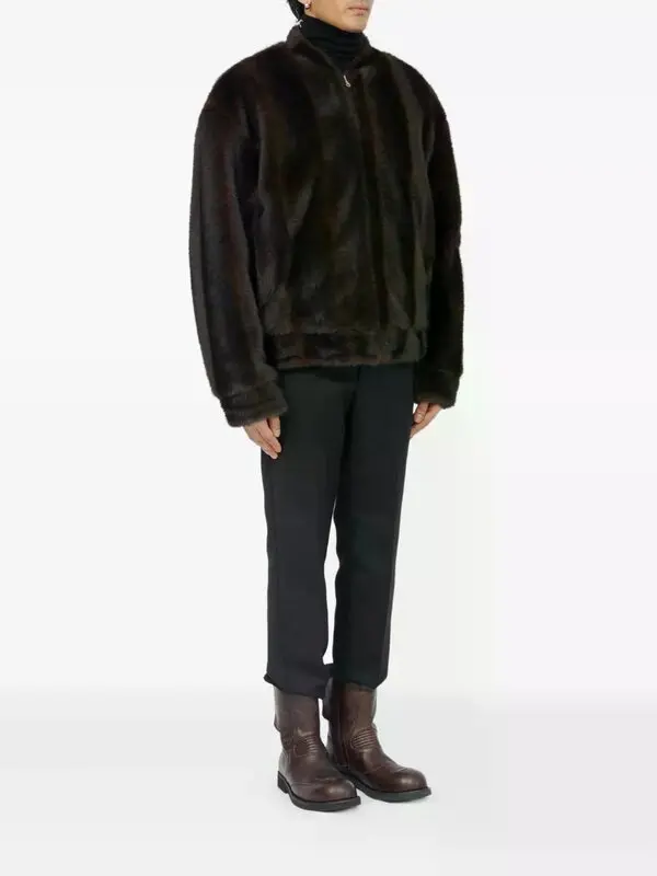 MAISON MARGIELA Faux-fur Zip-front Bomber Jacket
