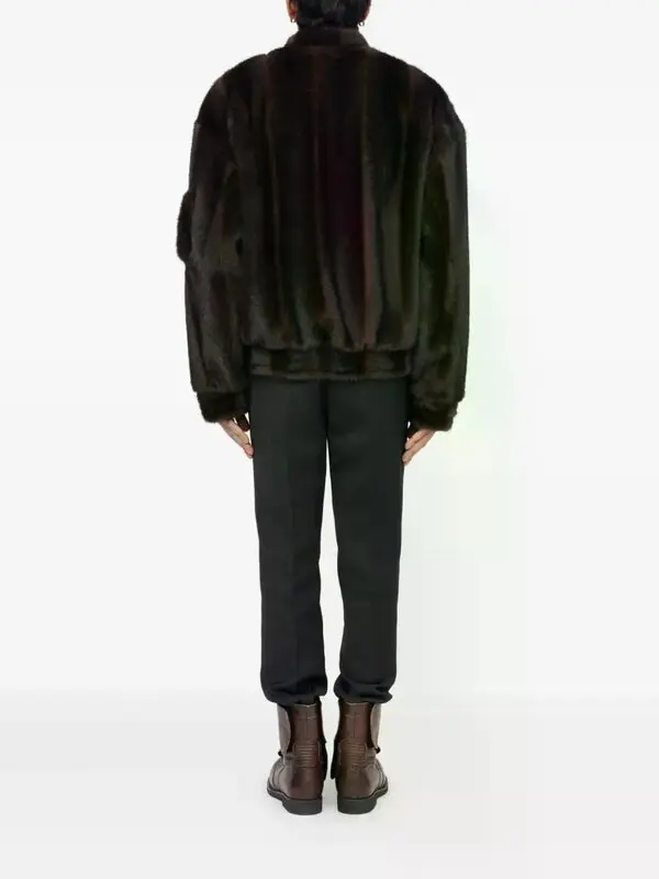 MAISON MARGIELA Faux-fur Zip-front Bomber Jacket