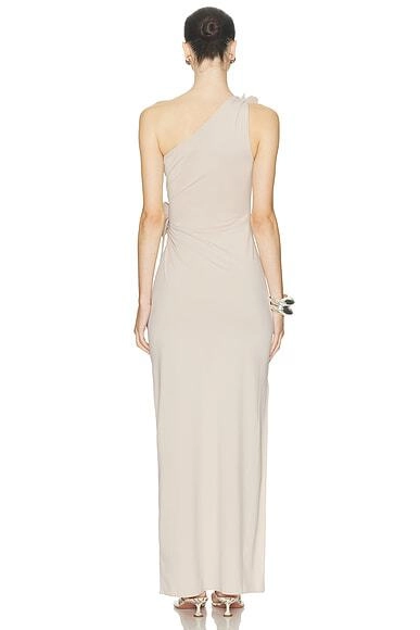 Coperni Asymmetric Flower Gown