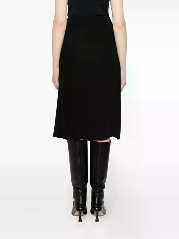 Barbara Bui Button-embellished Asymmetric Hem Midi Dress