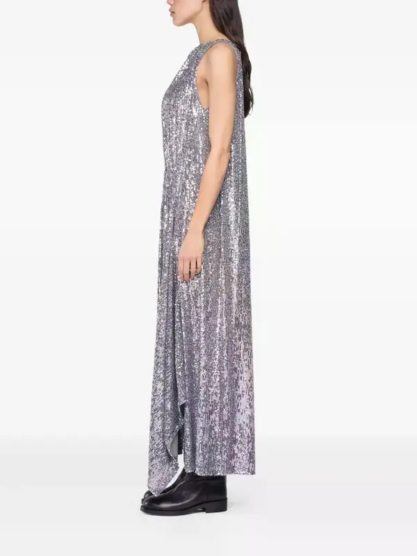 Rabanne Sequined Sleeveless High-low Dress
