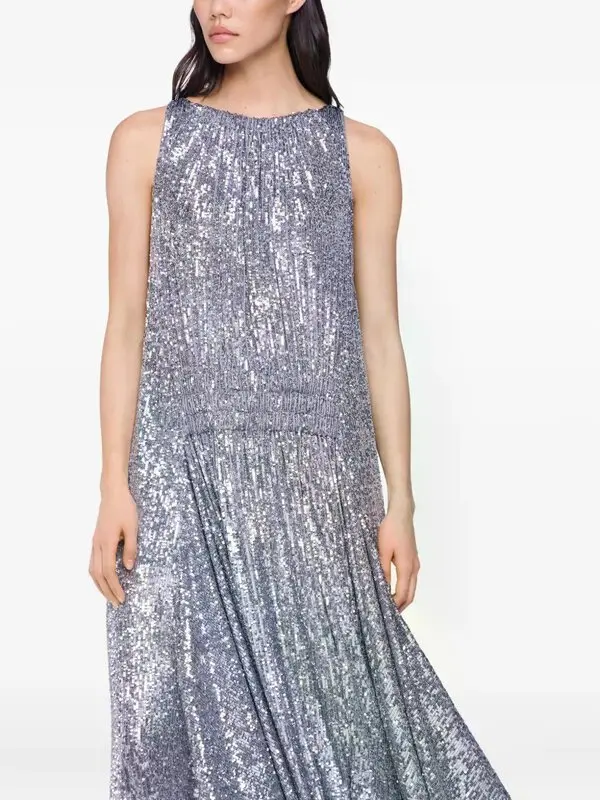 Rabanne Sequined Sleeveless High-low Dress