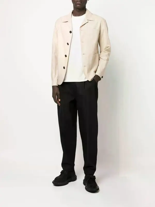 META CAMPANIA COLLECTIVE Cuban-collar Organic-cotton Shirt-jacket