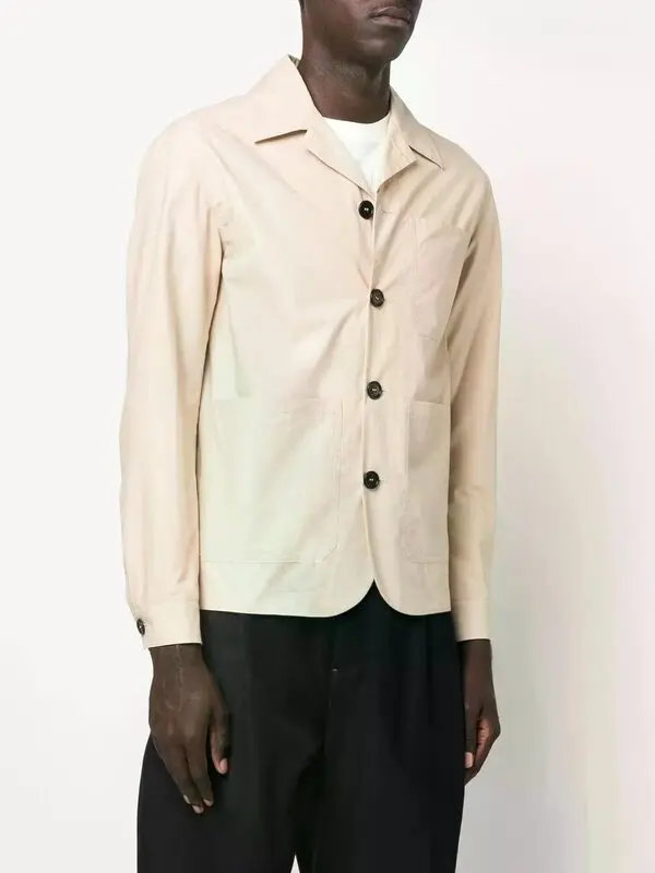 META CAMPANIA COLLECTIVE Cuban-collar Organic-cotton Shirt-jacket