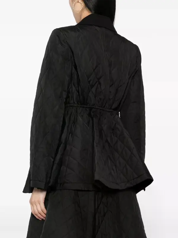 BESFXXK Layered Notched Lapel Blazer