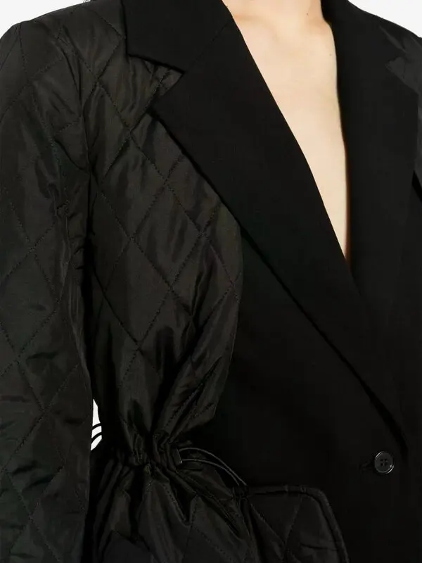 BESFXXK Layered Notched Lapel Blazer