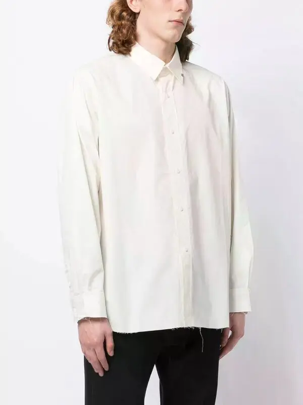 C2H4 Raw-cut Hem Shirt