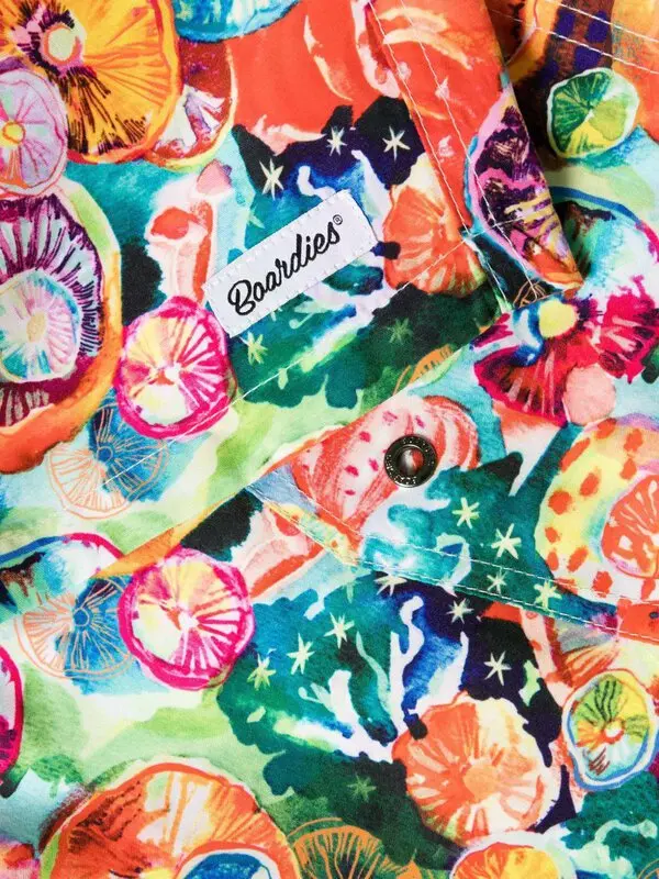BOARDIES Abstract-print Swim Shorts - Multicolour