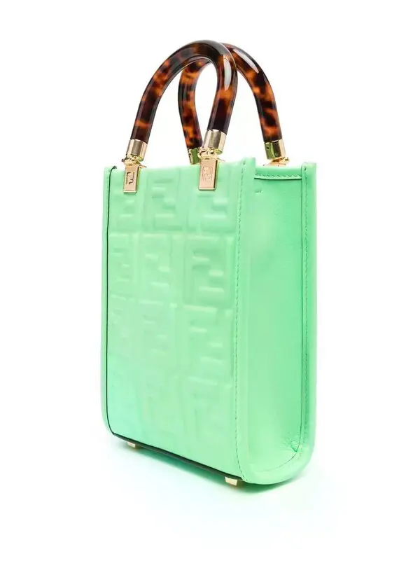 Fendi Monogram Debossed Tote Bag