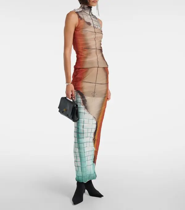 JEAN PAUL GAULTIER Turtleneck Tulle Top