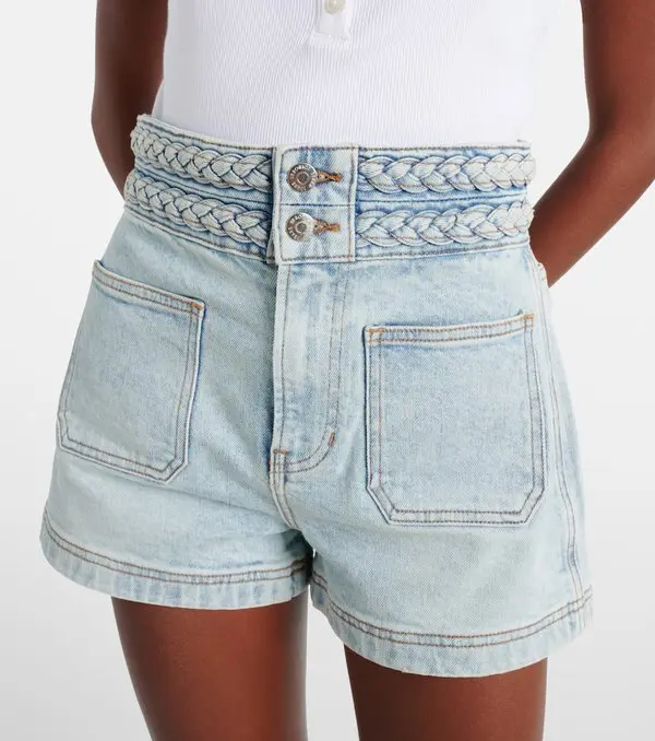 Veronica Beard Elijah High-rise Denim Shorts