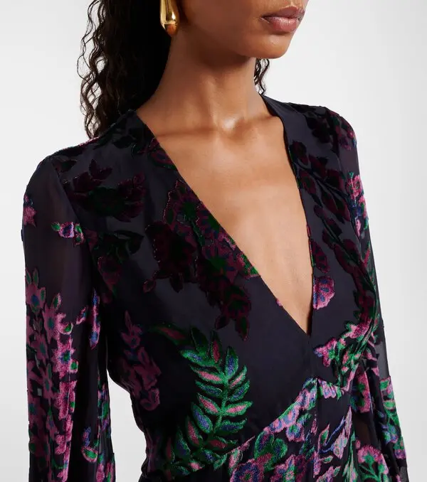 Etro Embroidered Sheer Gown