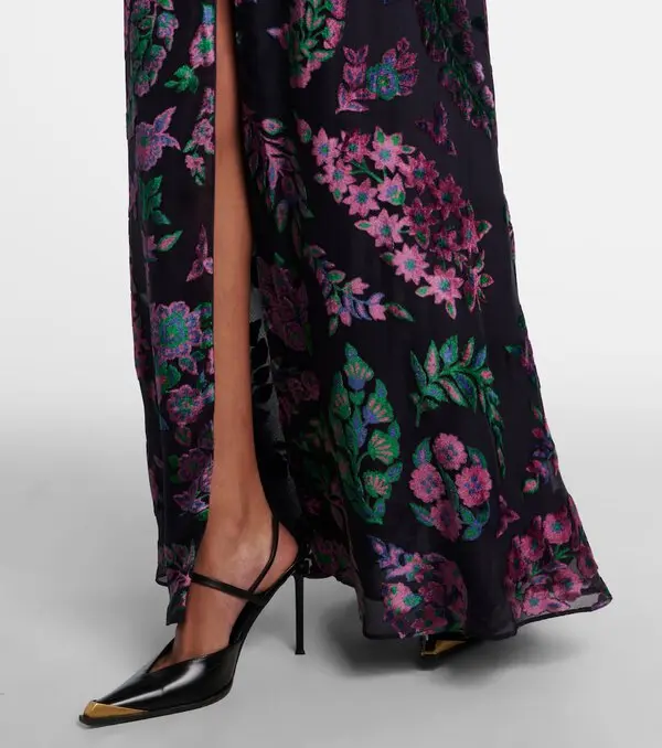 Etro Embroidered Sheer Gown
