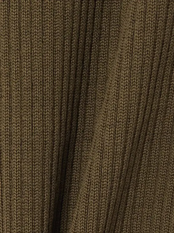 Stella McCartney Ribbed Wool Off-the-shoulder Top