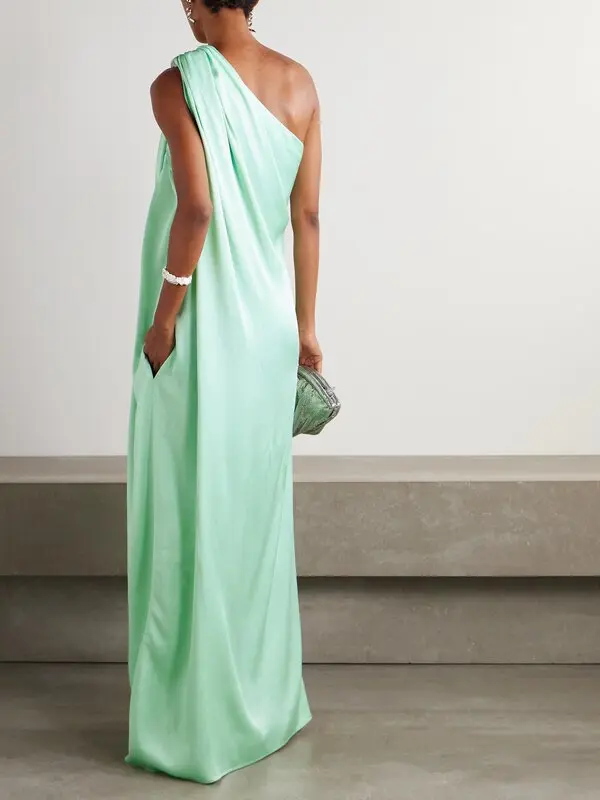 Stella McCartney Embellished Draped Satin Gown