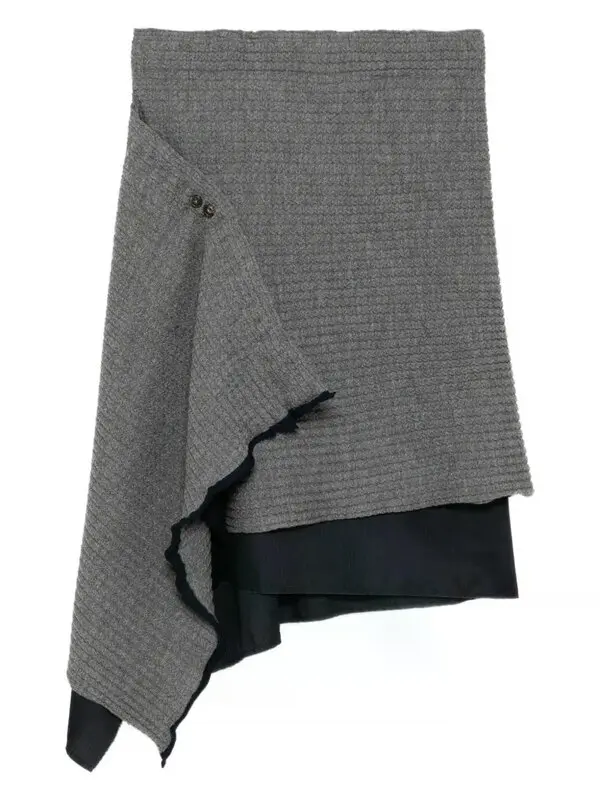 SONIA CARRASCO Wool Skirt - Grey