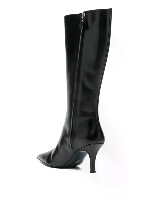 Patrizia Pepe 70mm Pointed-toe Calf Leather Boots