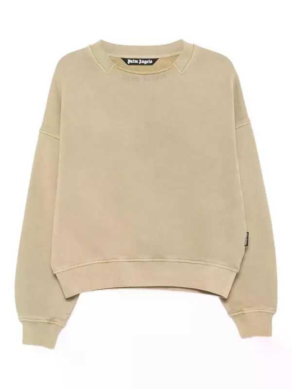 Palm Angels Crew-neck Cotton Sweatshirt