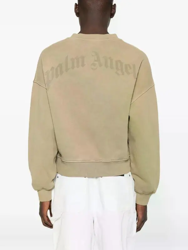 Palm Angels Crew-neck Cotton Sweatshirt