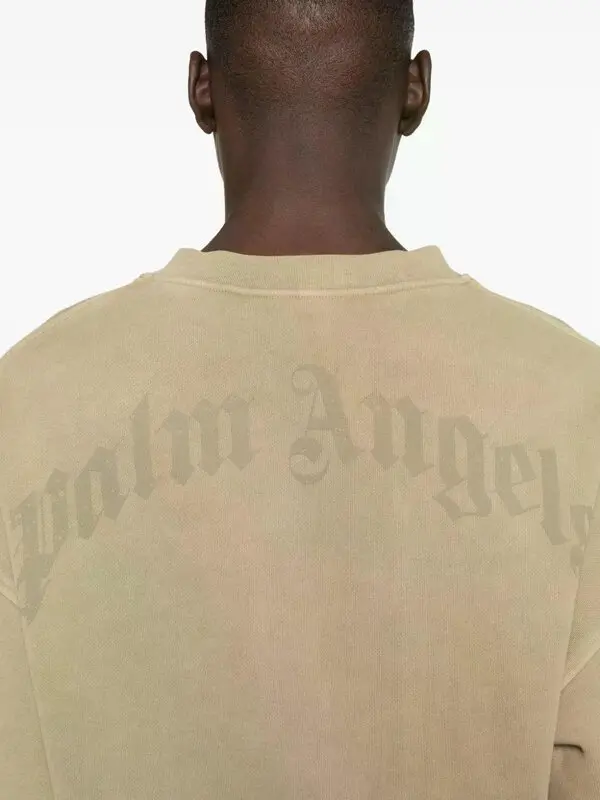 Palm Angels Crew-neck Cotton Sweatshirt