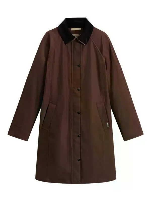 Woolrich Single-breasted Coat - Brown