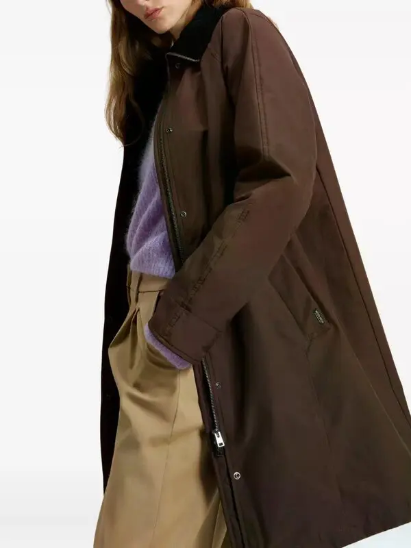 Woolrich Single-breasted Coat - Brown