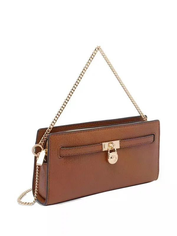 Michael Kors Padlock Chain Shoulder Bag - Brown