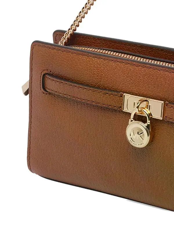 Michael Kors Padlock Chain Shoulder Bag - Brown