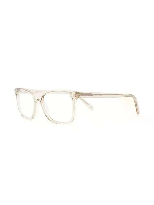 Saint Laurent Rectangle Frame Glasses - Neutrals