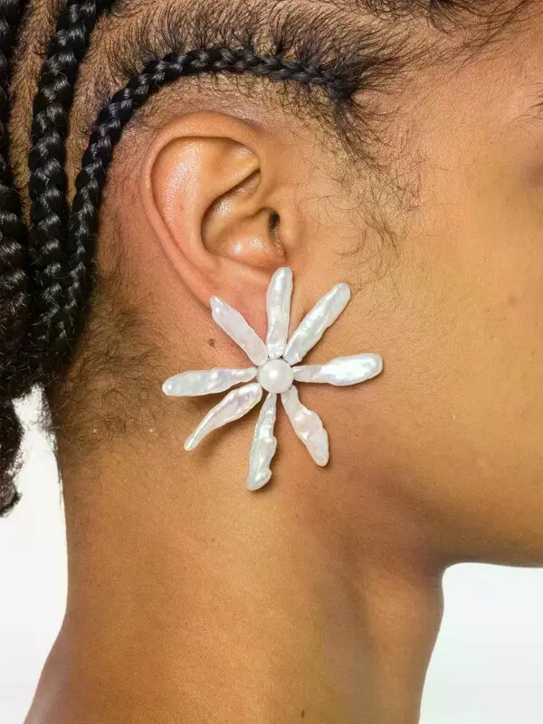 Simone Rocha Flower-design Earrings