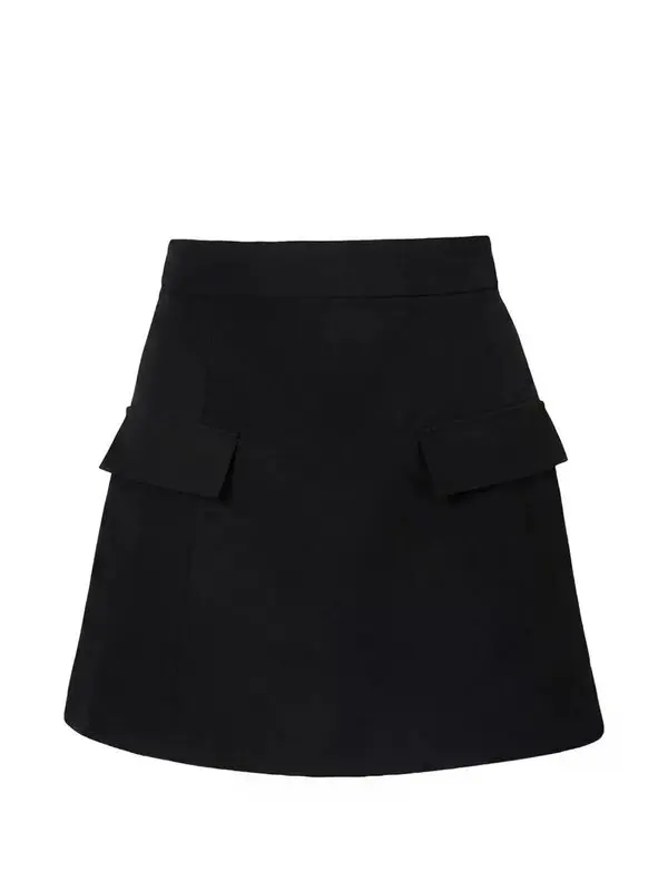 VESTIAIRE D'UN OISEAU LIBRE Mini Skirt With Side Pockets - Black