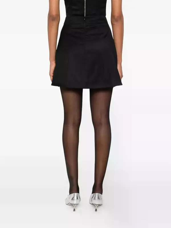 VESTIAIRE D'UN OISEAU LIBRE Mini Skirt With Side Pockets - Black