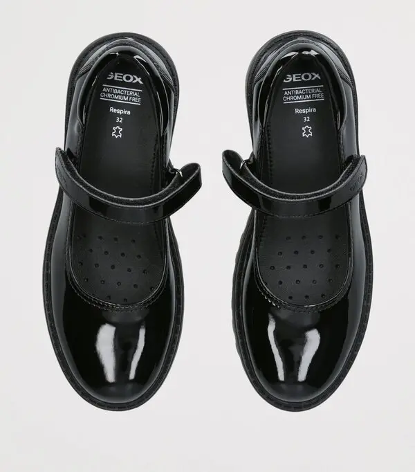Geox Faux Leather Mary Jane Shoes