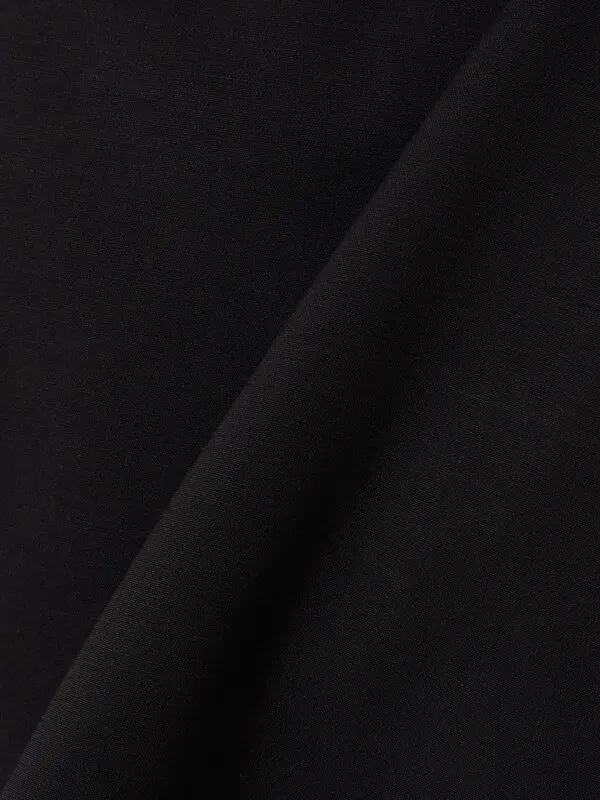 Rick Owens Athena One-shoulder Draped Wool-blend Mini Dress