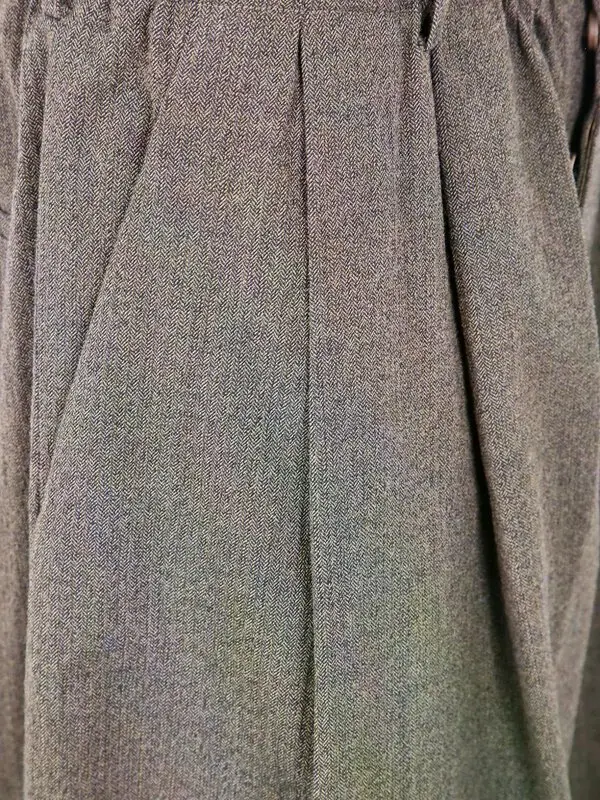 UMA WANG Pleated Wool Trousers