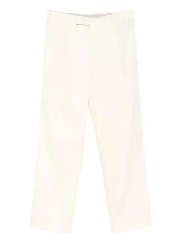 PT TORINO Pleated Wool Trousers - Neutrals