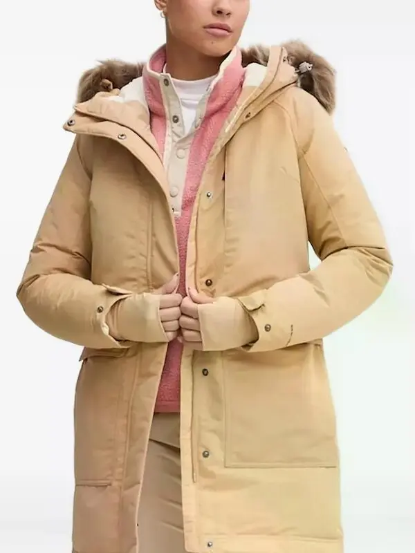 Columbia Faux-fur Hooded Parka Coat - Brown