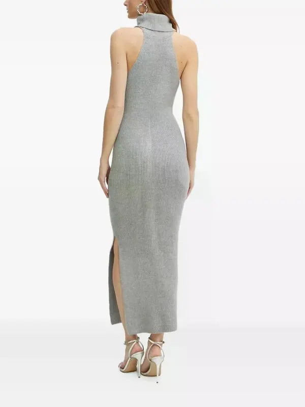 Bardot Ribbed Knit Turtleneck Maxi Dress