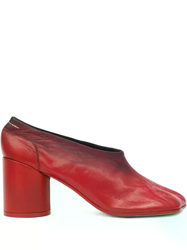 MAISON MARGIELA Leather Tabi Toe Block Heel Pumps