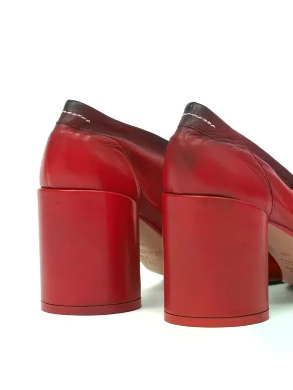 MAISON MARGIELA Leather Tabi Toe Block Heel Pumps