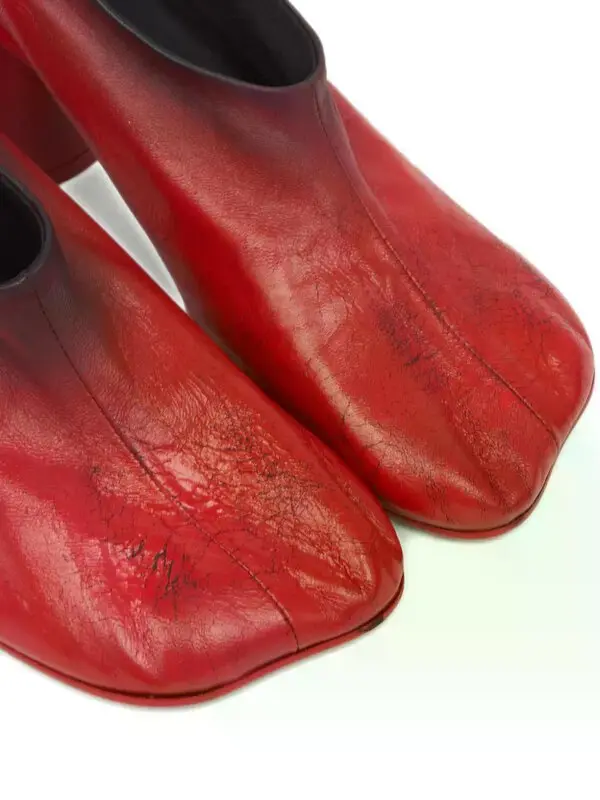MAISON MARGIELA Leather Tabi Toe Block Heel Pumps