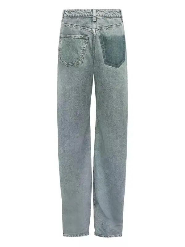MAISON MARGIELA Wide Leg Jeans With Contrast Pockets - Blue